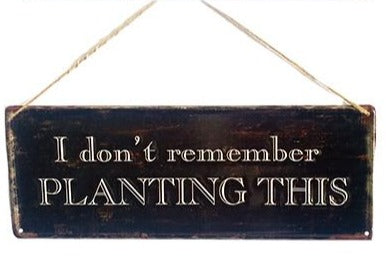 Don't Remember - Metal Garden Wall Sign – Something Beautiful Cafe and ...