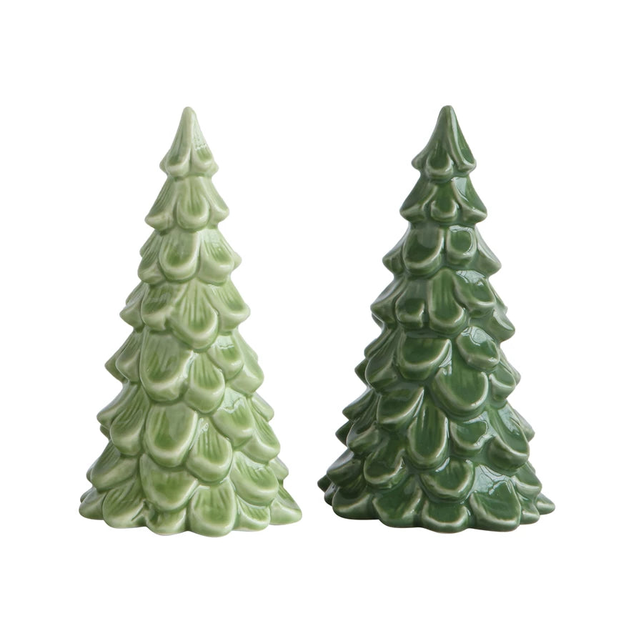 Glazed Stoneware Tree Decor - Assorted - 5 1/2" – Something Beautiful ...